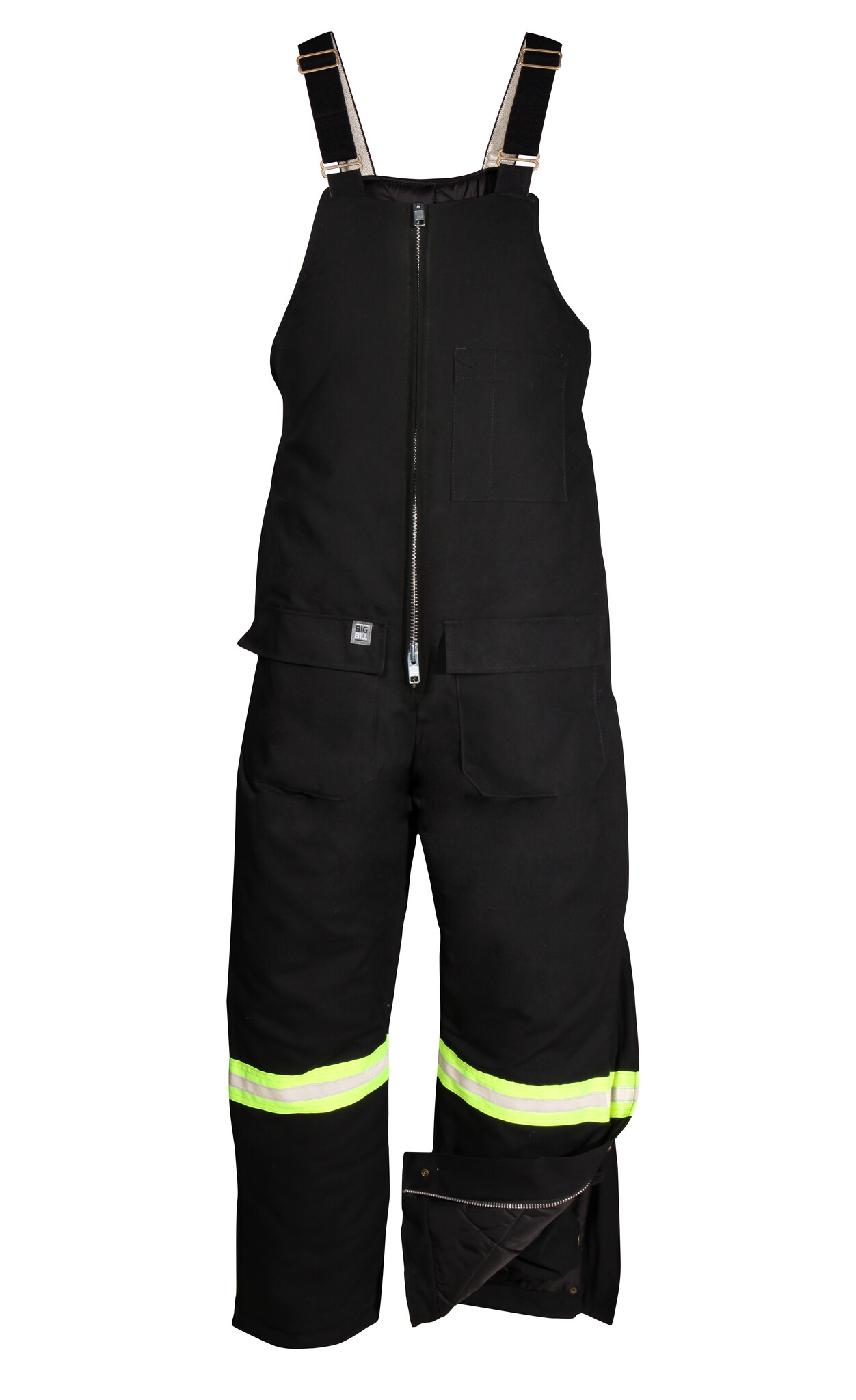 903ARTBLK Arctic Duck Insulated Bib Overall with Reflective Material ...