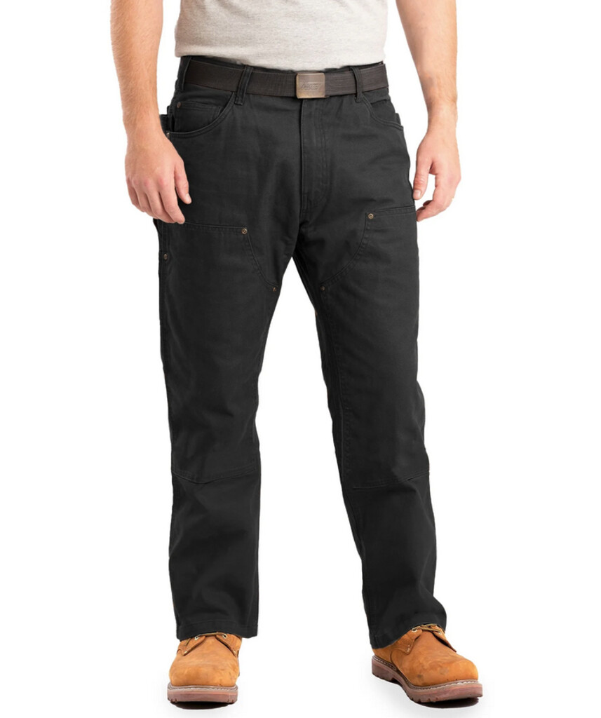 P965BK Highland Double-Front Duck Pant - Black - Berne Work Clothes ...