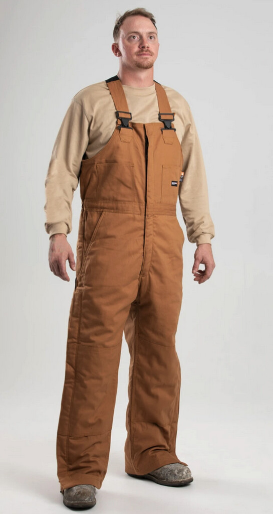 FRB05BD FR Deluxe Insulated Bib Overall - Brown - Berne Work Clothes ...