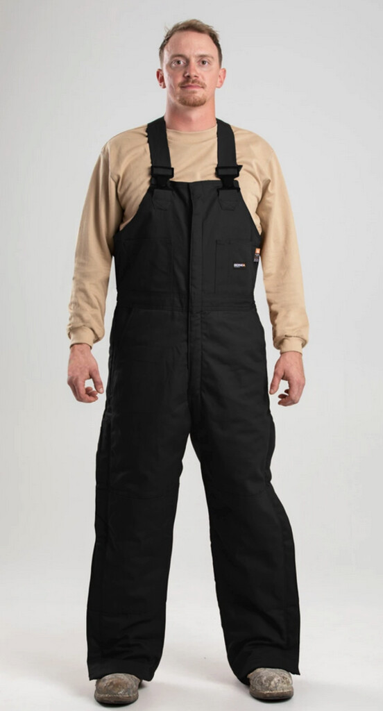 FRB05BK FR Deluxe Insulated Bib Overall - Black - Berne Work Clothes ...