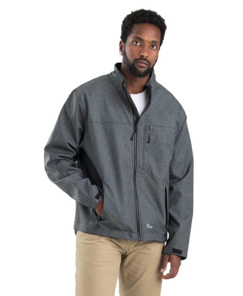 JS201MAG Highland Softshell Jacket - Magnet - Berne Work Clothes ...