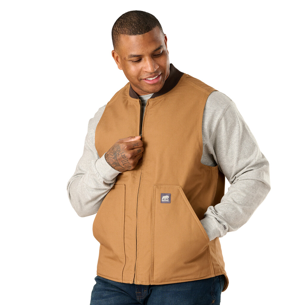 V812BD Heritage Duck Vest - Brown - Berne Work Clothes - BERNE V812 ...