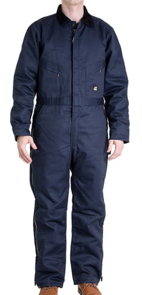 I414NV Deluxe Twill Insulated Coverall - Navy - Berne Work Clothes ...