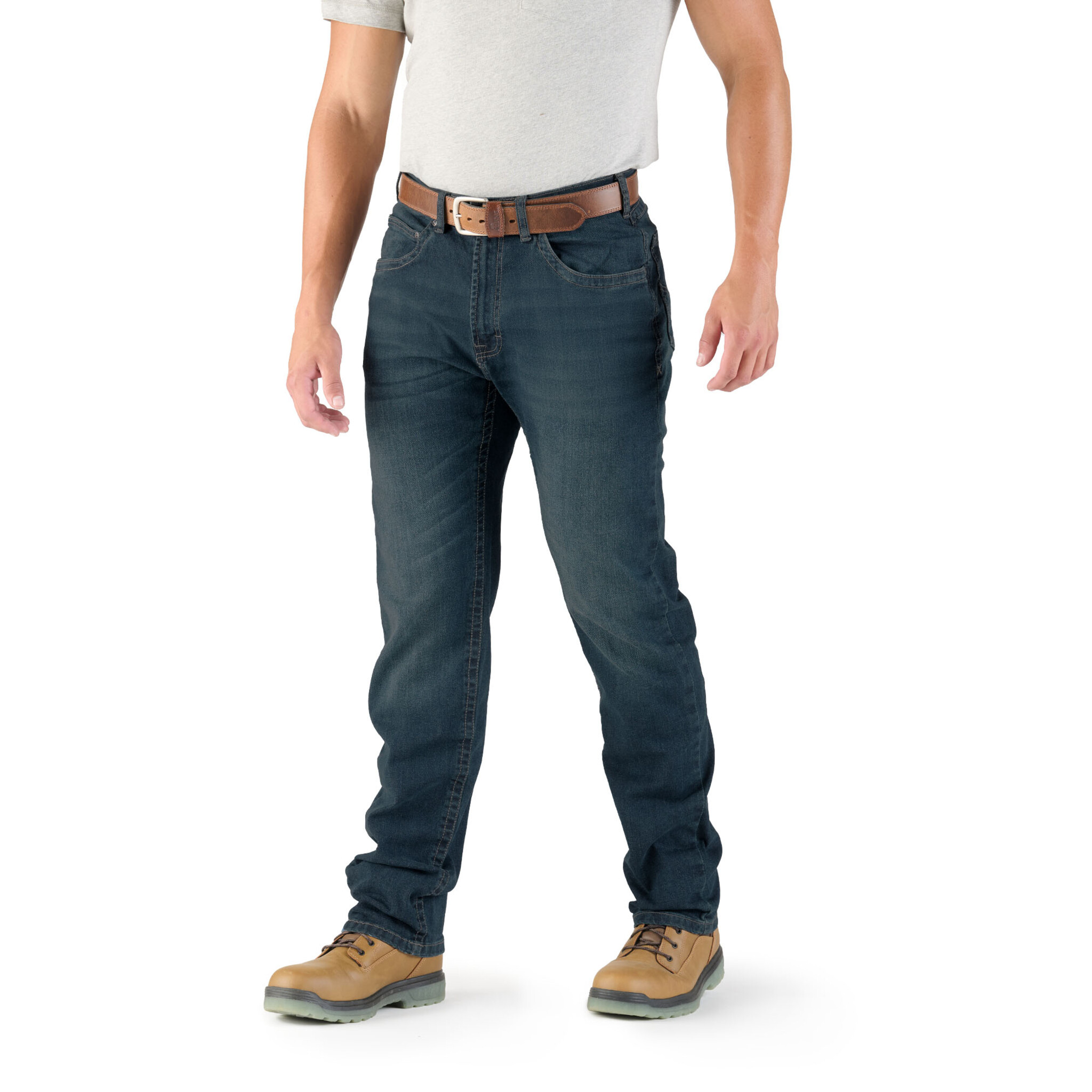 P629DKW Highland Flex Regular Fit Straight Leg Jean - Dark Wash - Berne ...