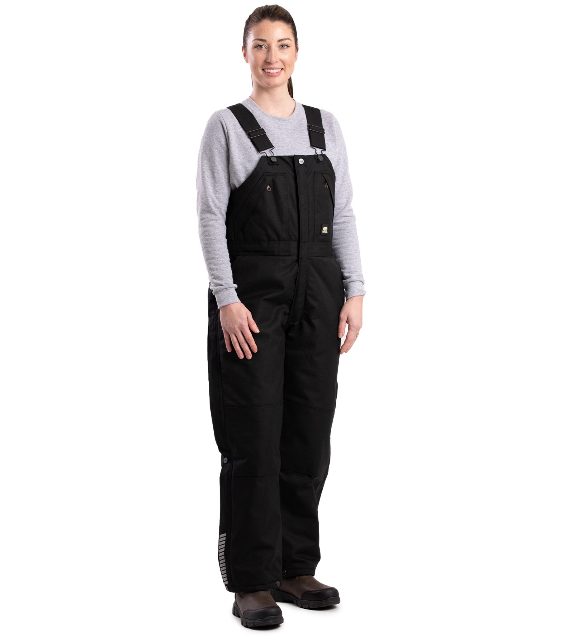 WNB834BK Women's Icecap Insulated Bib Overall - Black - Berne Work ...