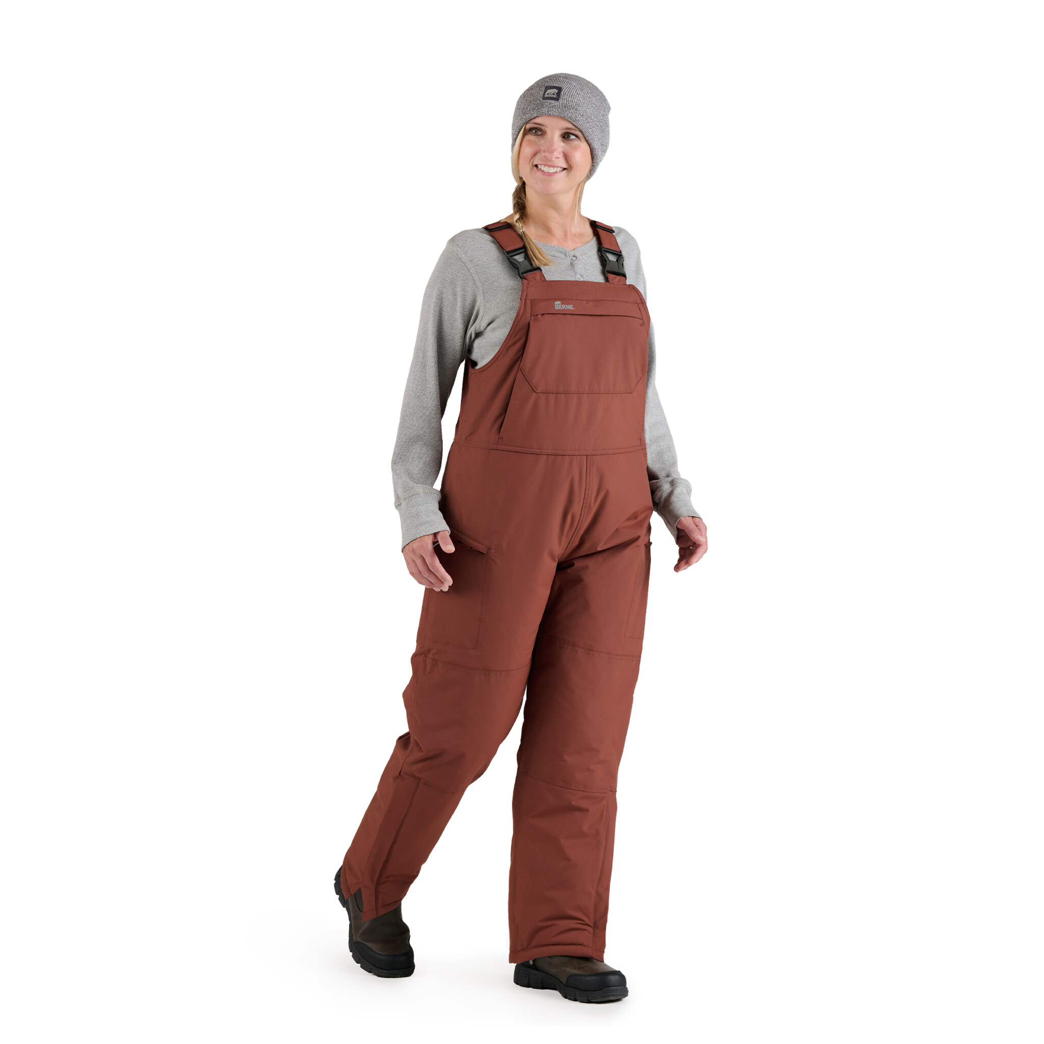 WB21CIN NEW!! Women's Weather Warrior Insulated Bib Overall - Cinnamon ...