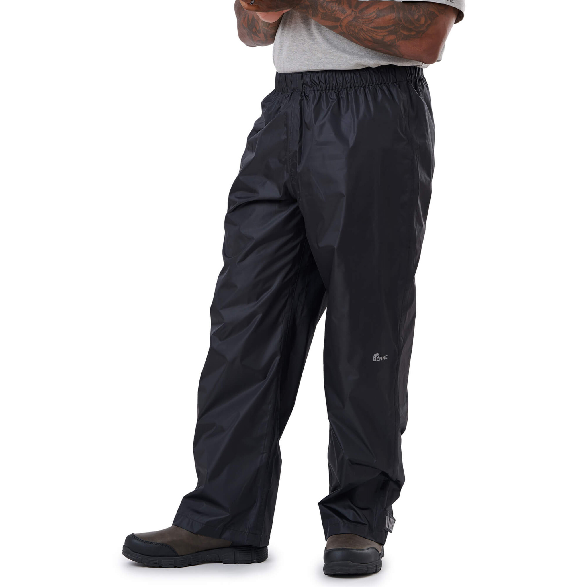 RP25BK Weather Warrior Lightweight Rain Pant - Black - Berne Work ...