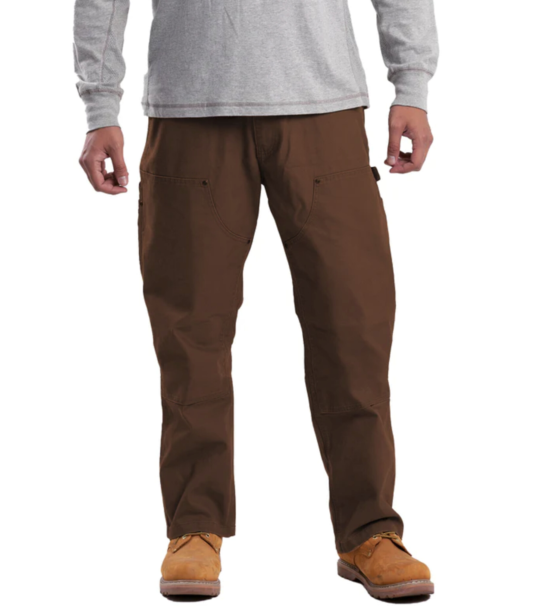 P965BB Highland Double-Front Duck Pant - Bark - Berne Work Clothes ...