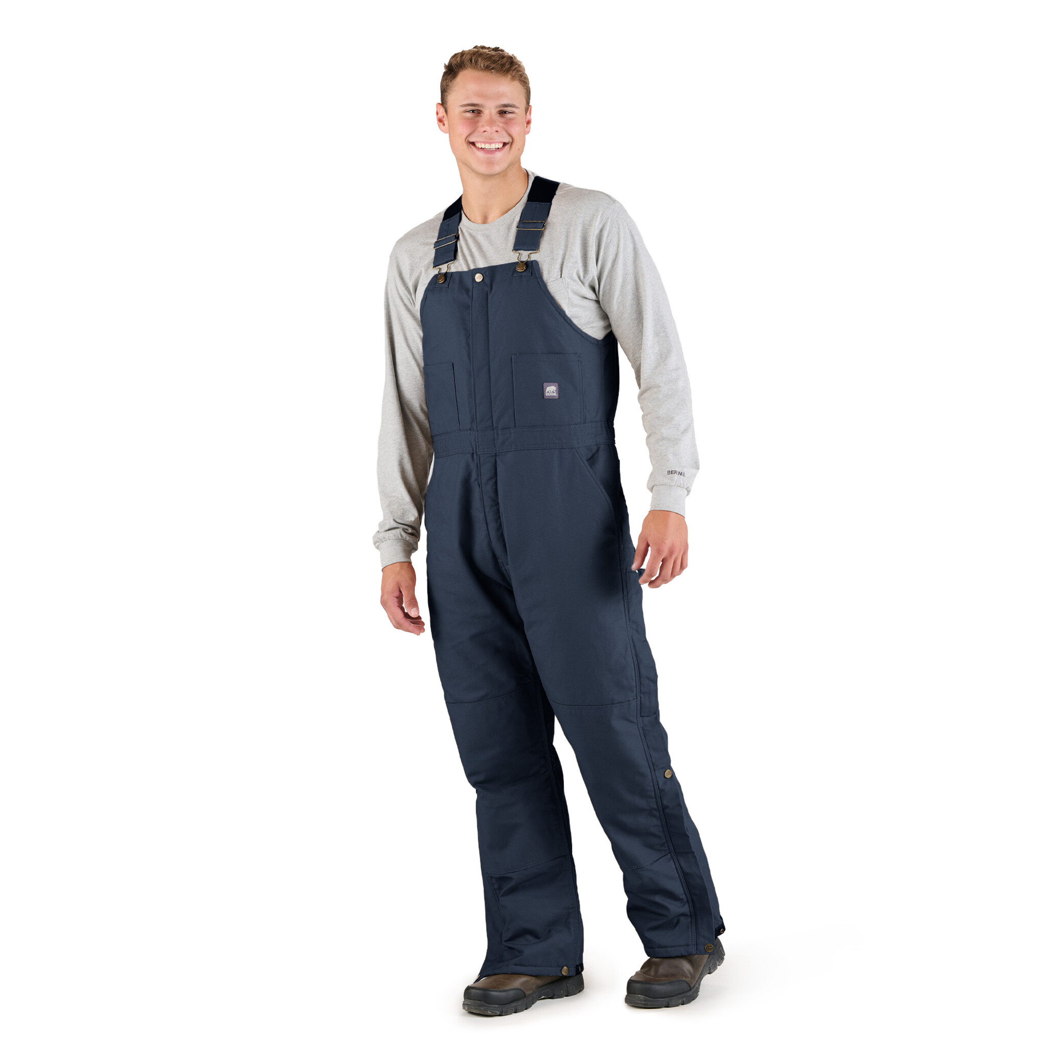 B415ND Heritage Insulated Duck Bib Overall - Navy - Berne Work Clothes ...
