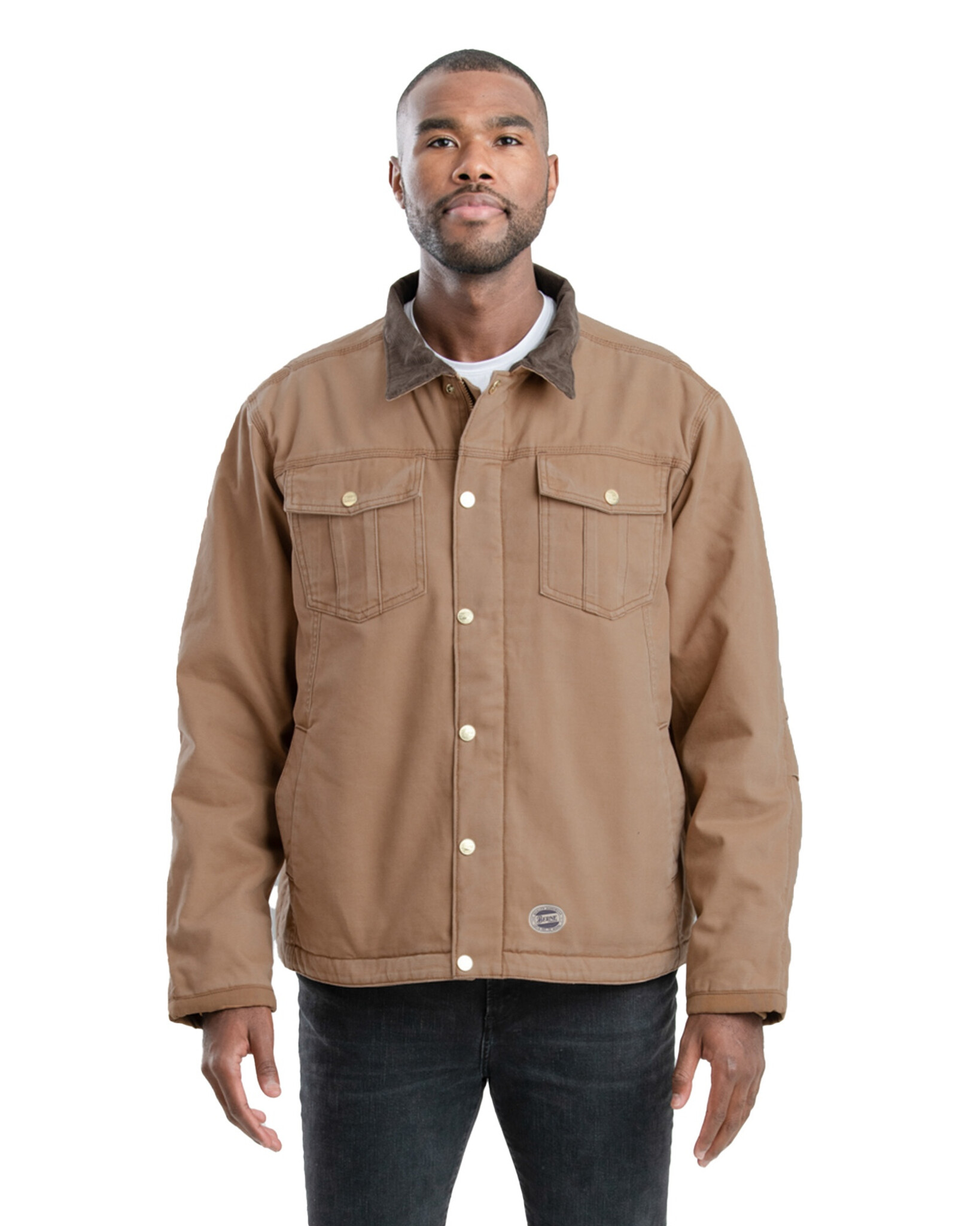 J58DW Vintage Washed Sherpa-Lined Work Jacket - Driftwood - Berne Work ...